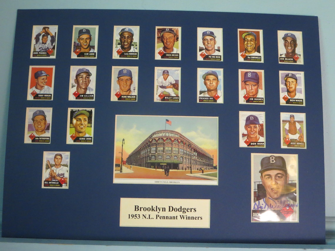 The 1953 World Series the Dodgers Vs. the Yankees and Davey - Etsy