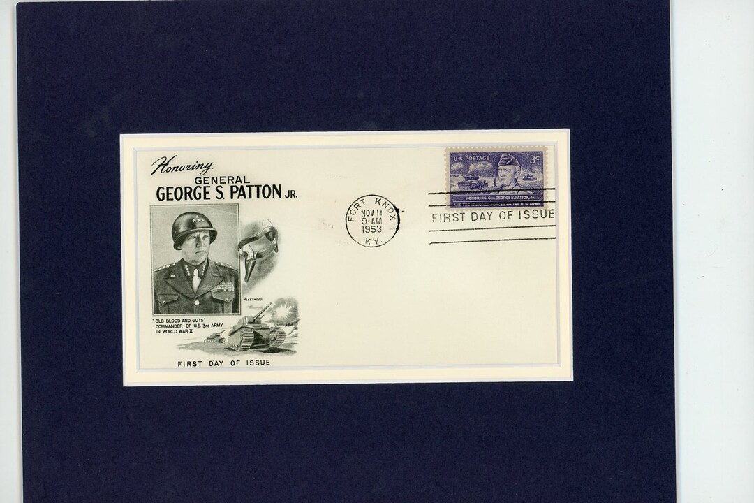World War II General Patton and the First Day Cover of His Own Stamp - Etsy