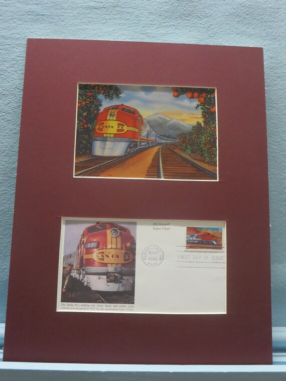 Great American Railroad Trains The Santa Fe Super Chief of | Etsy