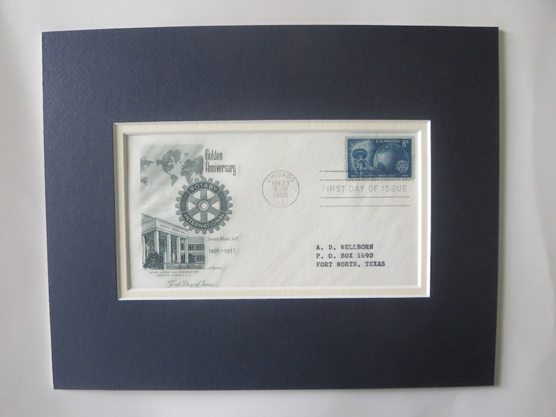 Honoring Rotary International & the First Day Cover of Its Own Stamp Issued to Honor Its 50th ...
