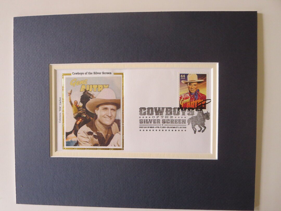 Western Movie and TV Cowboy Star Gene Autry and the First Day Cover of ...