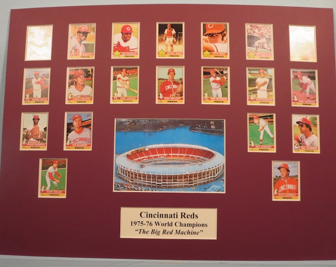 1976 CINCINNATI REDS Poster Decor Gift Wall Art 1976 World Series Team ...