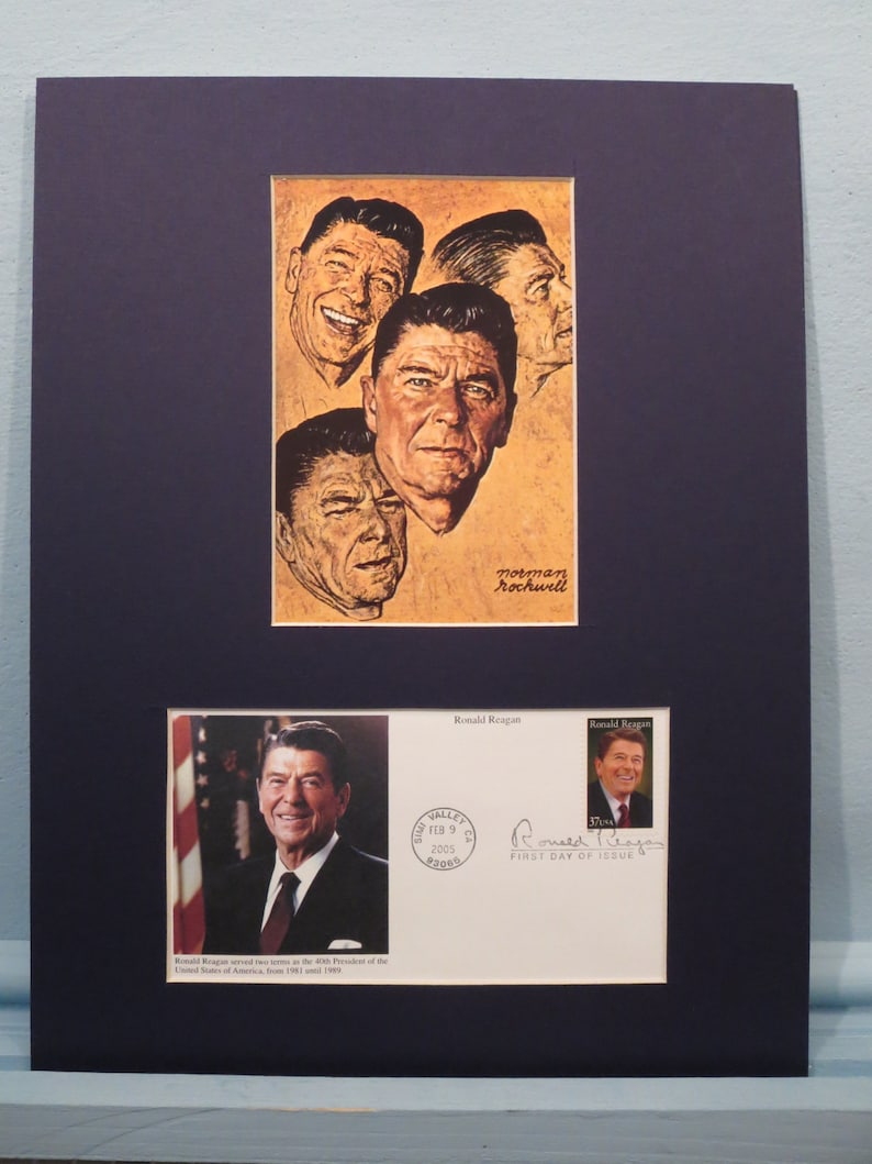 Ronald Reagan as Governor of California as Depicted by Norman Rockwell ...
