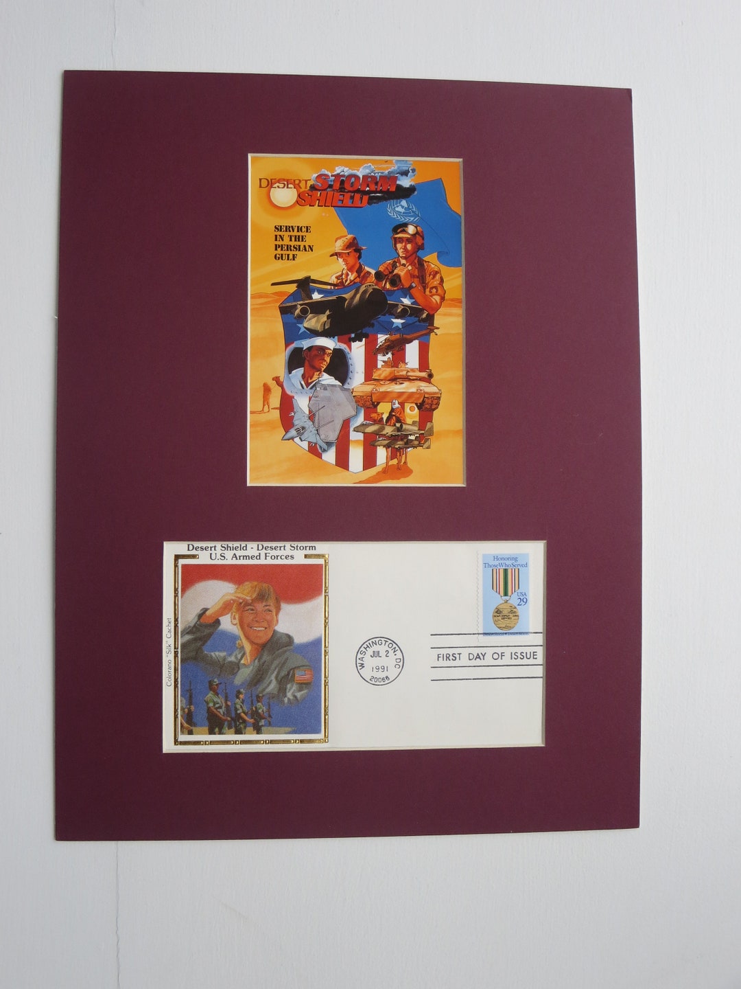 Honoring the U.S. Military Veterans of Desert Storm & First Day Cover ...