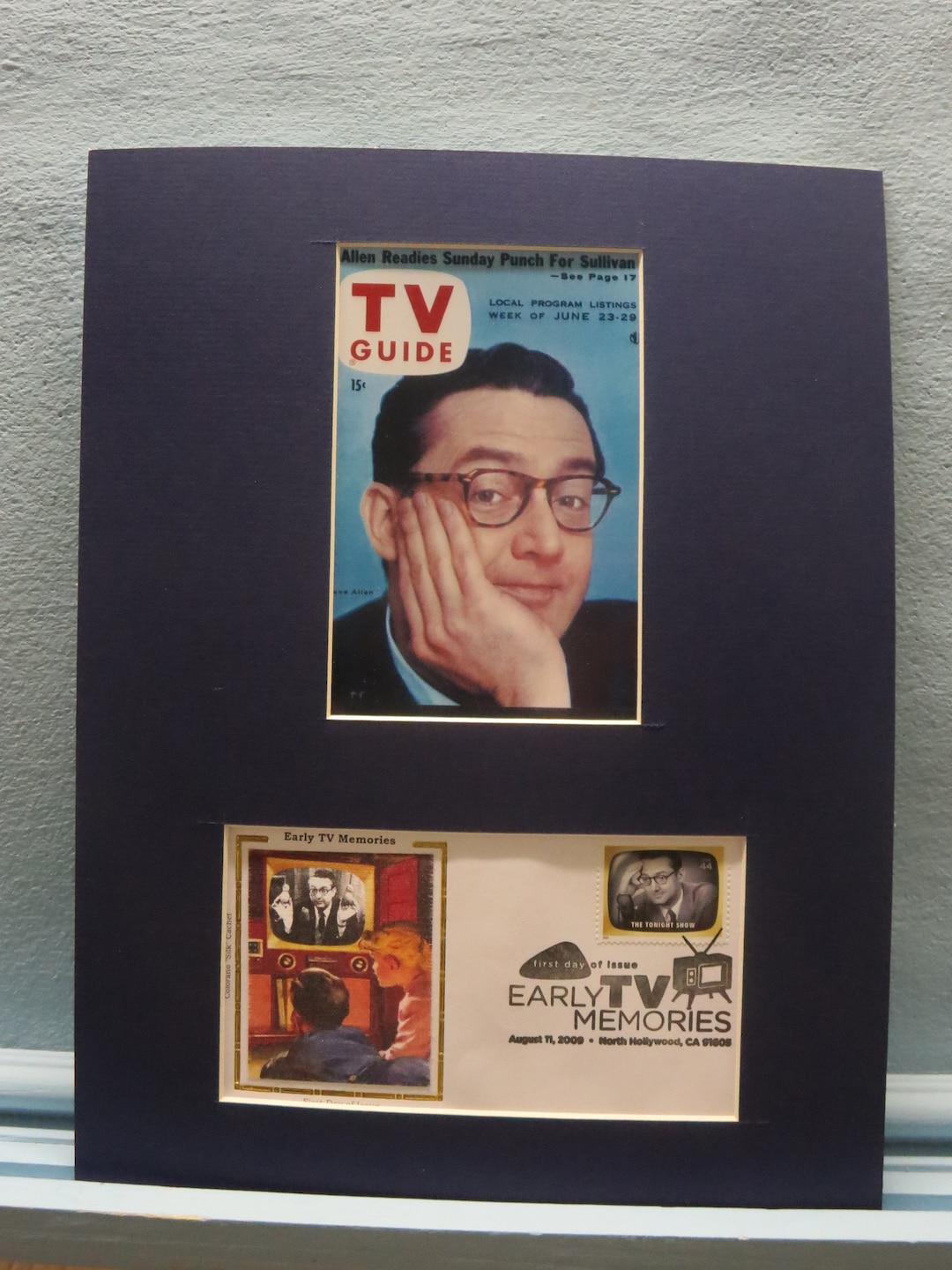 The Steve Allen Show & First Day Cover of His Own Stamp Postmarked on ...
