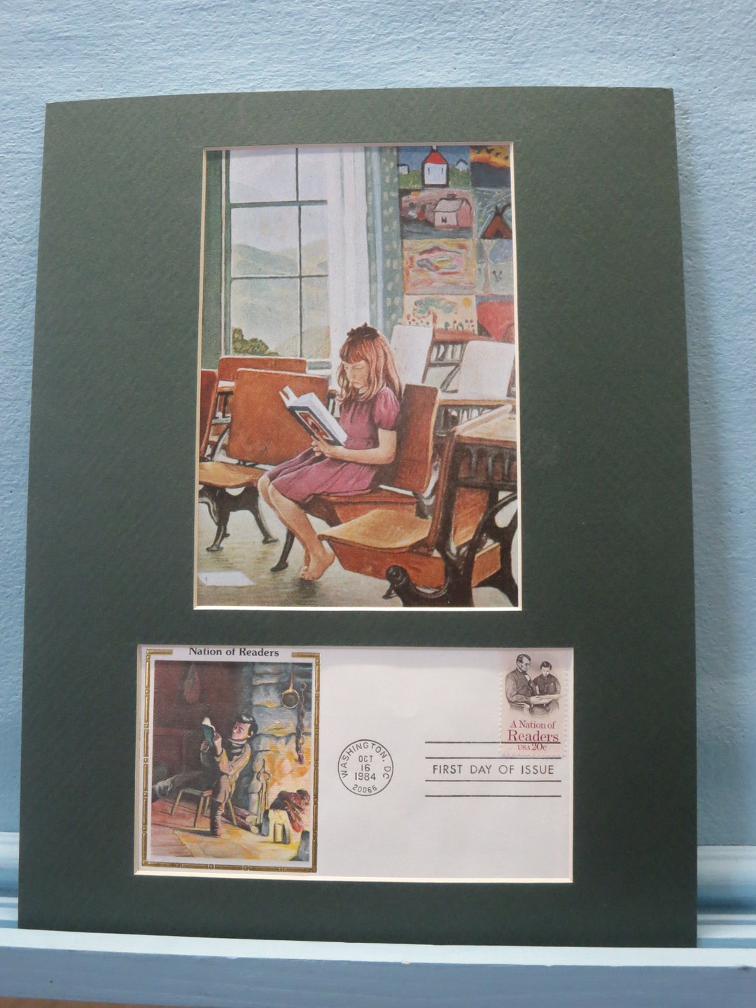 Norman Rockwell's the Reader & First Day Cover Honoring of the Stamp ...