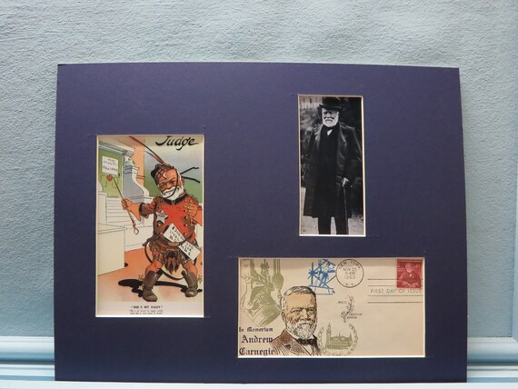 The Steel Magnate Andrew Carnegie and the First Day Cover of - Etsy