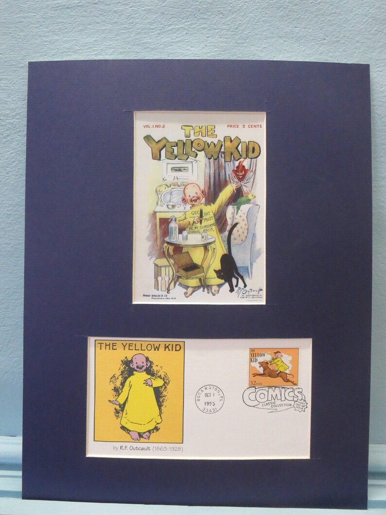 Comic Strip Classic the Yellow Kid & First Day Cover of Its | Etsy
