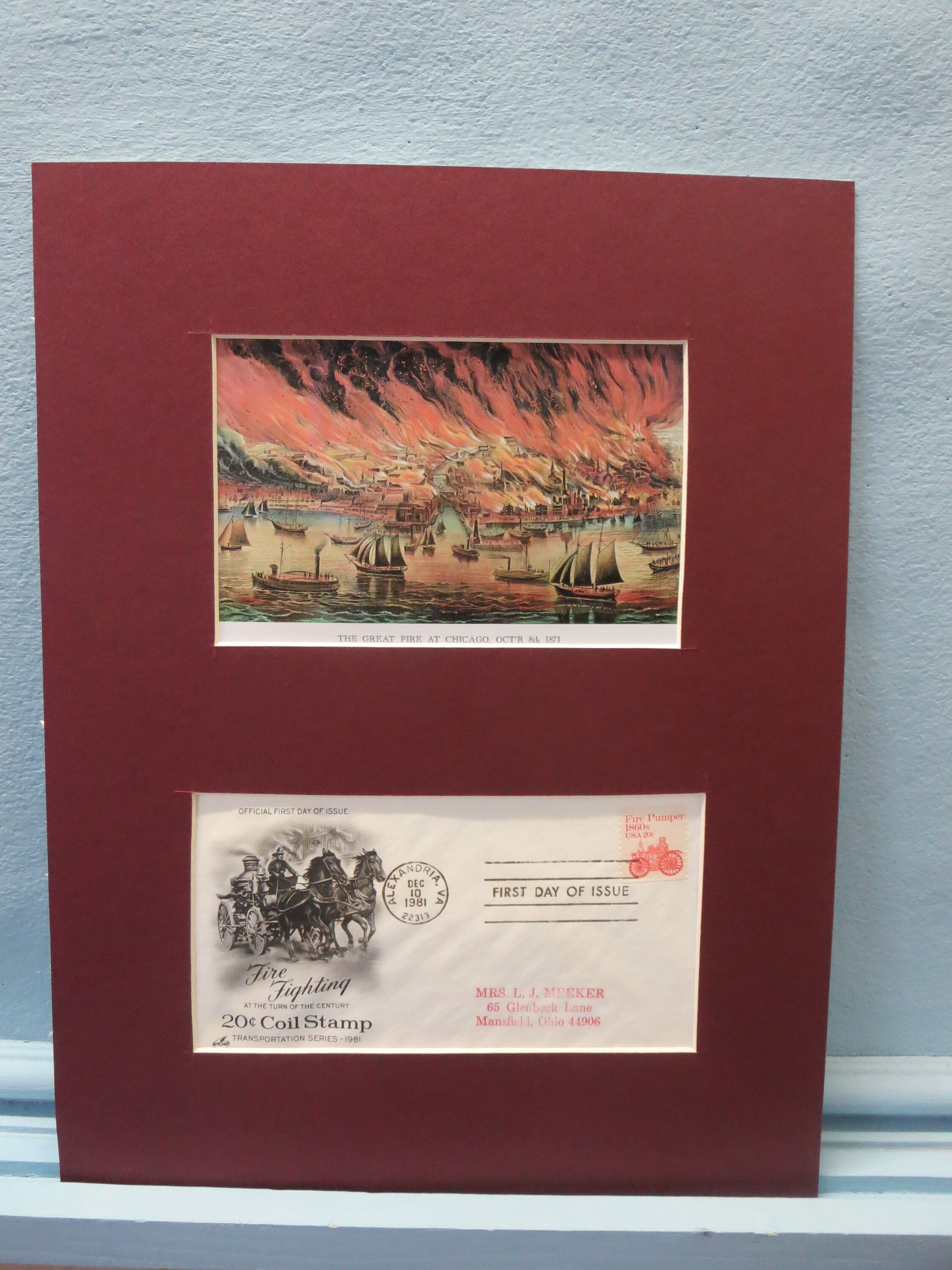 Honoring the American Firemen - "the Great Chicago Fire" and the First ...