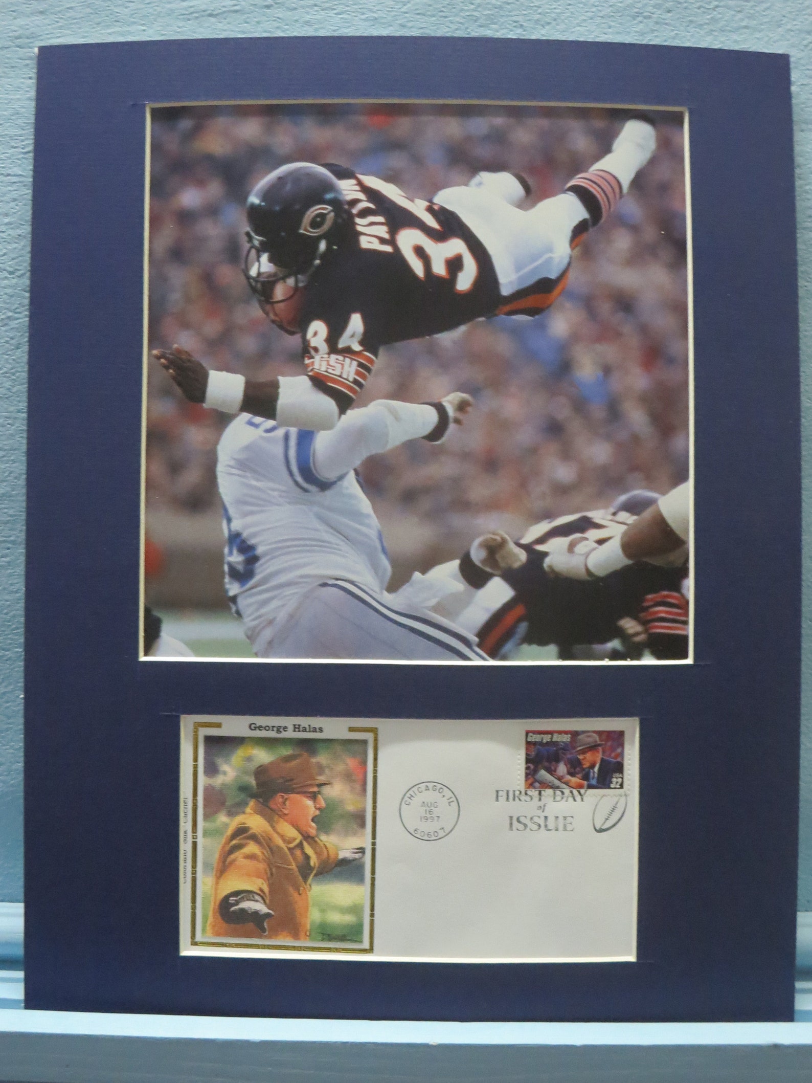 Walter Payton Chicago Bear Hall of Famer & George Halas Aka - Etsy