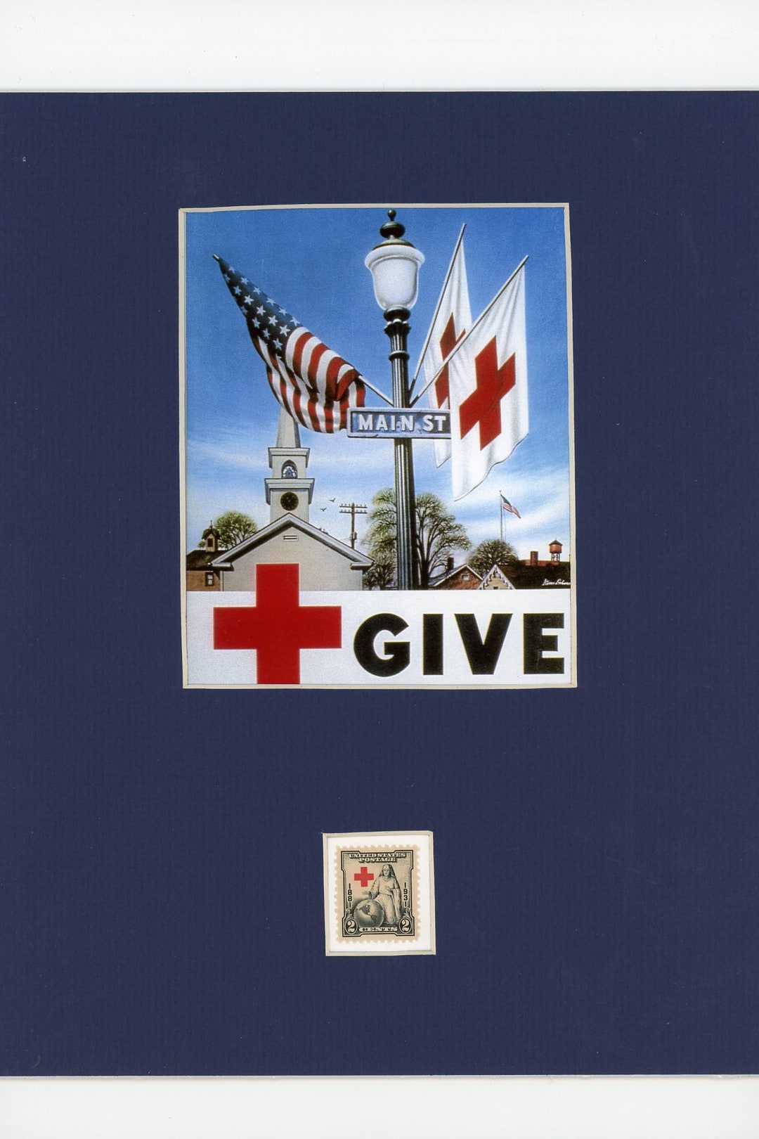 The Red Cross of America Honored by Its Own Stamp - Etsy