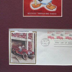 Donald Duck Salutes the Firemen of America & First Day Cover Honoring ...