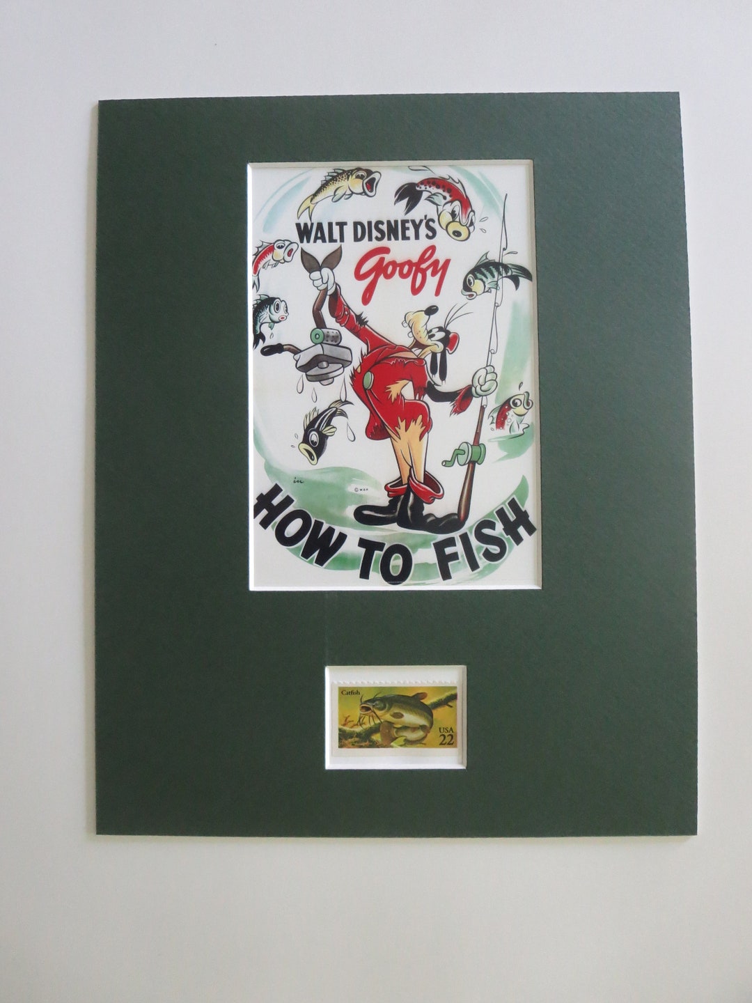 Walt Disney's Goofy and Wilbur in "how to Fish" & the Stamp Issued to ...