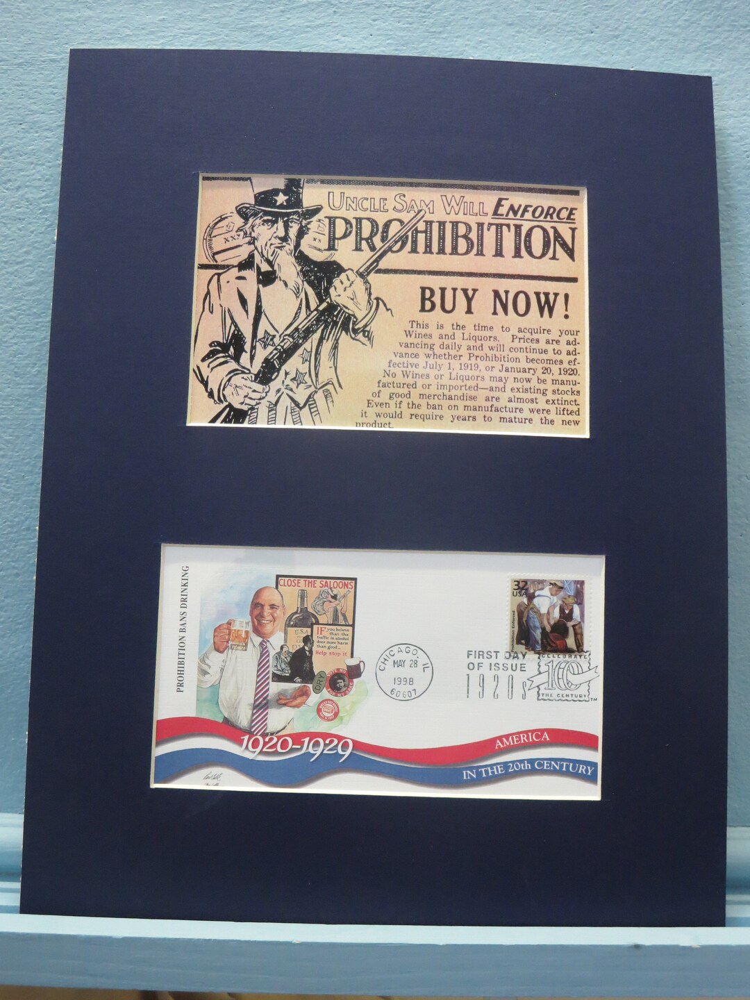 The Era of Prohibition & First Day Cover of Its Own Stamp - Etsy
