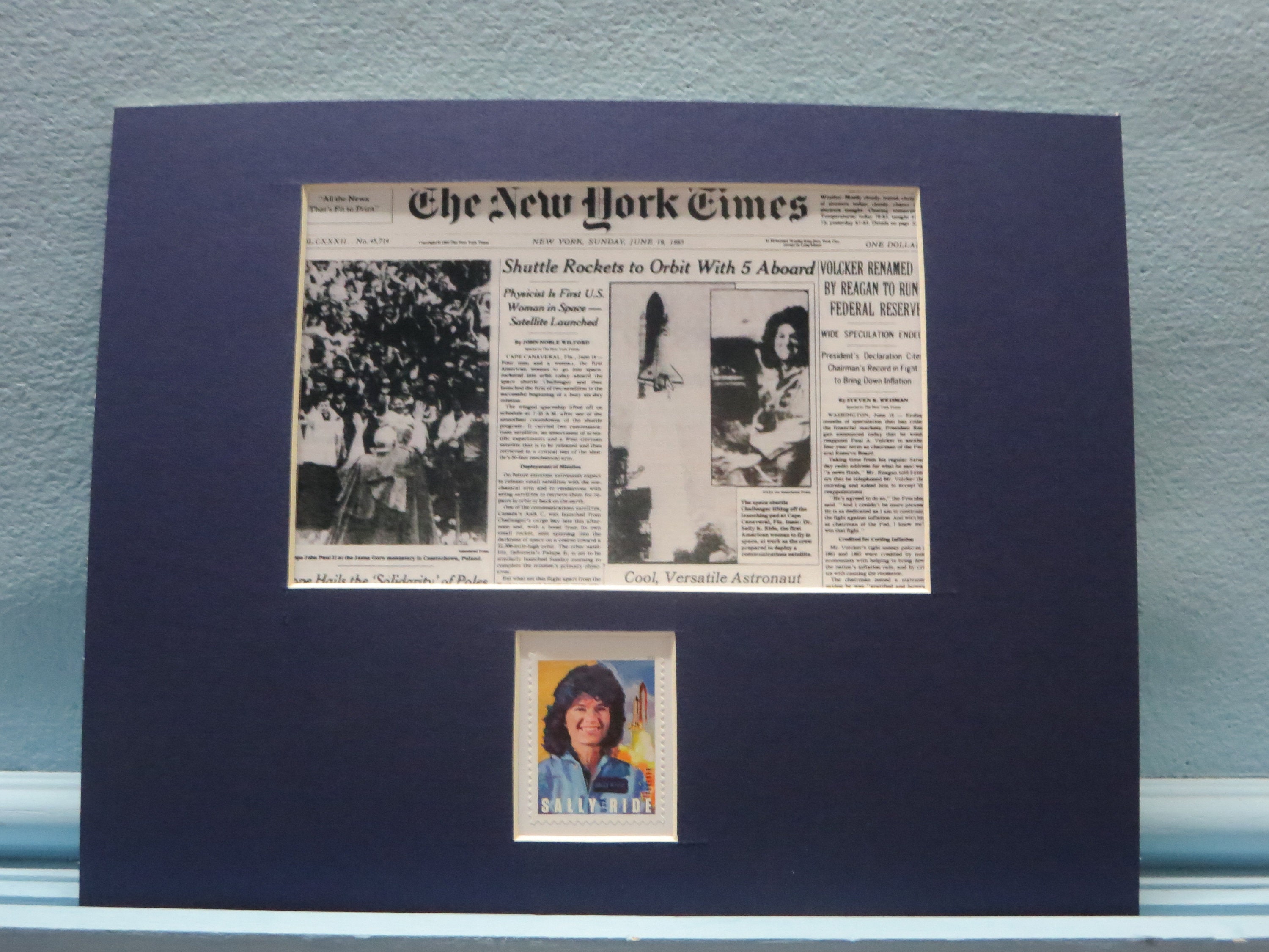 Collectibles Memorabilia Nasa Sally Ride Is The First American Woman