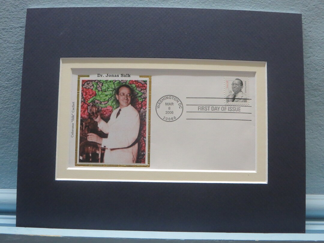 Jonas Salk Defeats Polio and the First Day Cover of His Own Stamp - Etsy