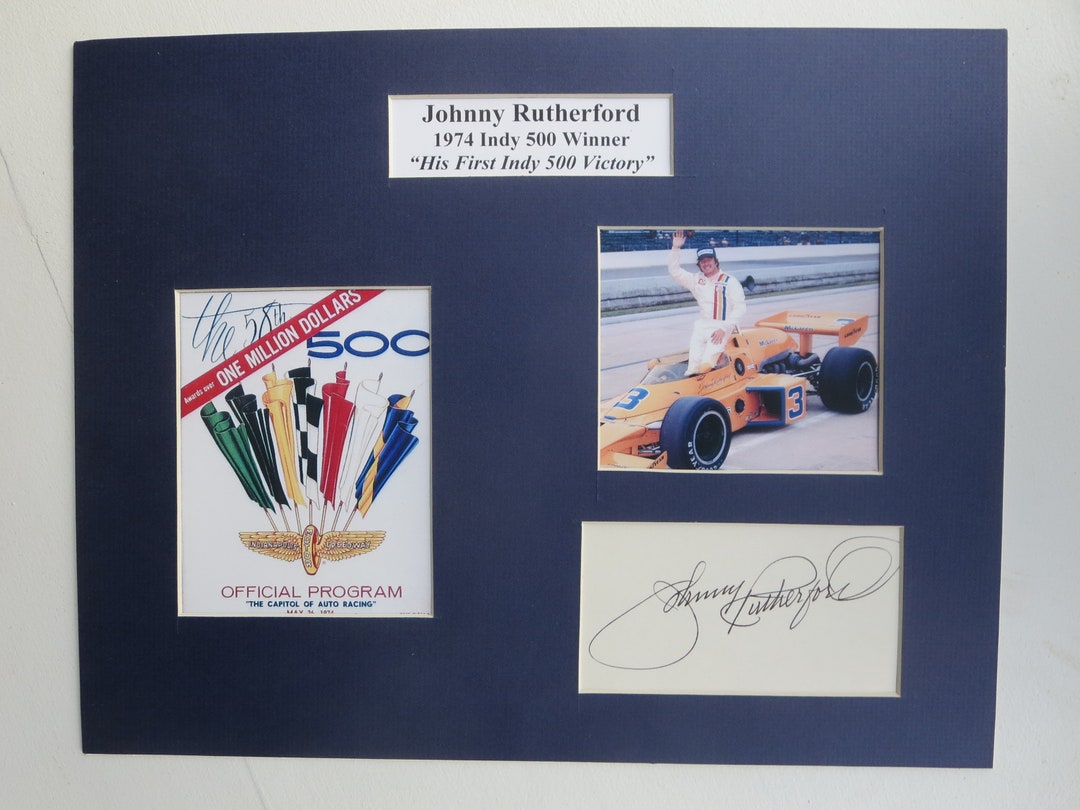 Johnny Rutherford Wins His First Indy 500 Championship in 1974 & His ...