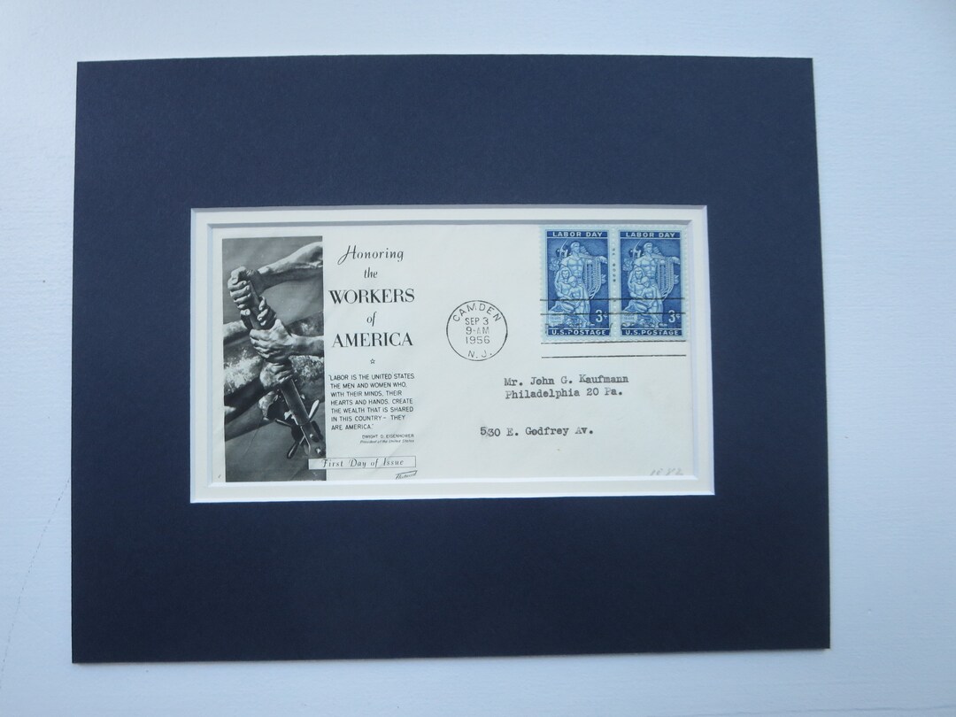 The First Labor Day Honors American Workers & First Day Cover of Its ...