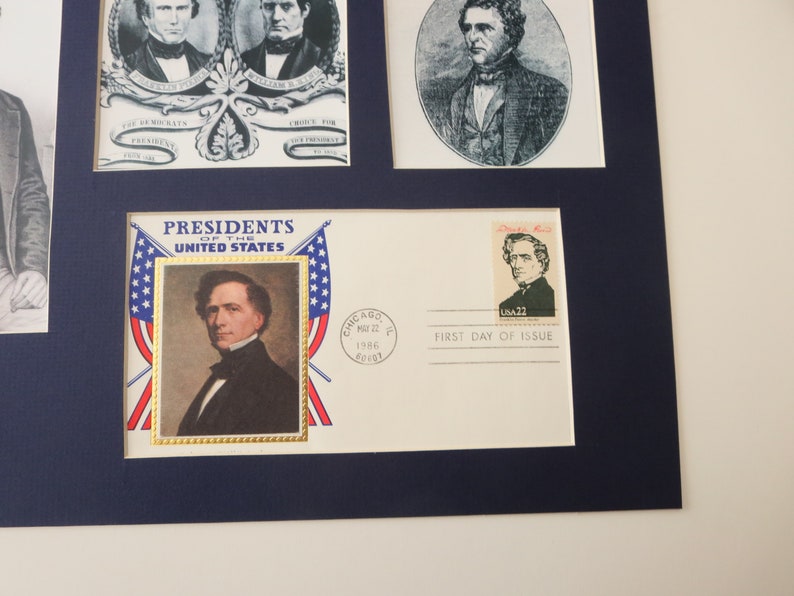 President Franklin Pierce & First Day Cover of His Own Stamp - Etsy
