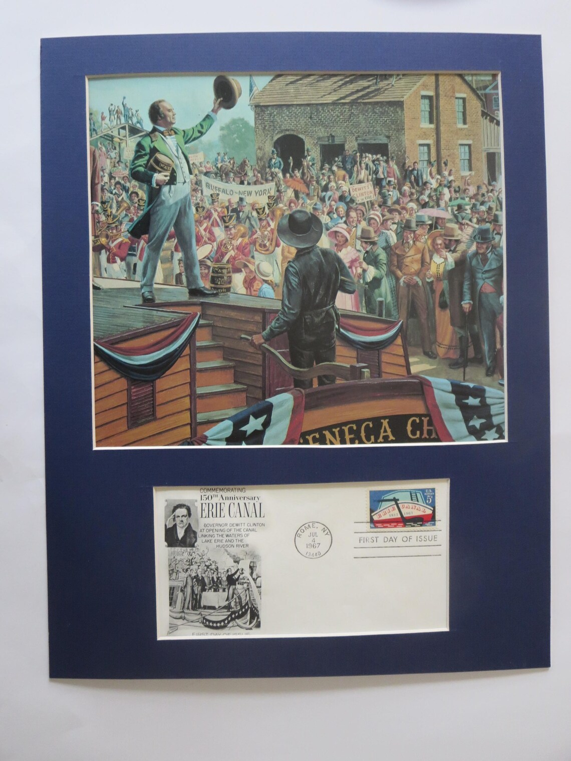 New York State - Dewitt Clinton and the Opening of the Erie Canal ...