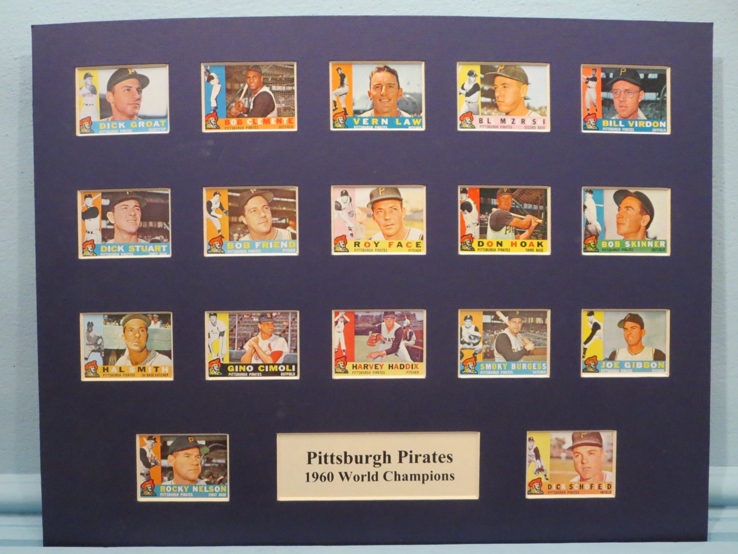 Honoring the Pittsburgh Pirates 1960 World Series Champions - Etsy