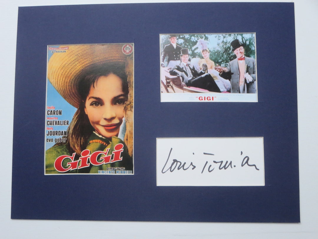 Leslie Caron in "gigi" and Louis Jourdan Autograph as "gaston Lachaille ...