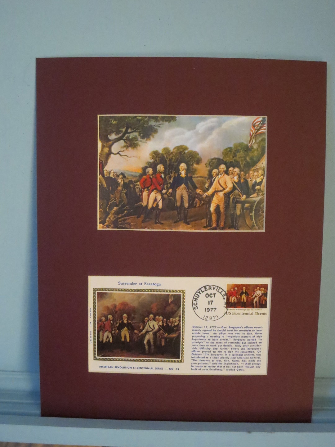 The Battle of Saratoga the Turning Point of the Revolution & - Etsy