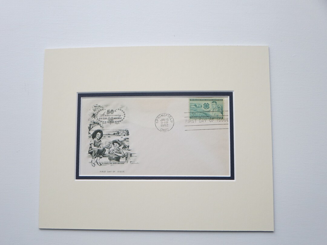 Honoring the 4-H Organization & First Day Cover of the 50th Anniversary ...