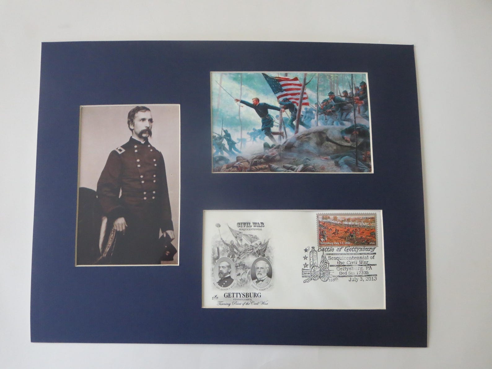 Joshua Chamberlain - Chamberlain's Charge & First Day Cover for the ...