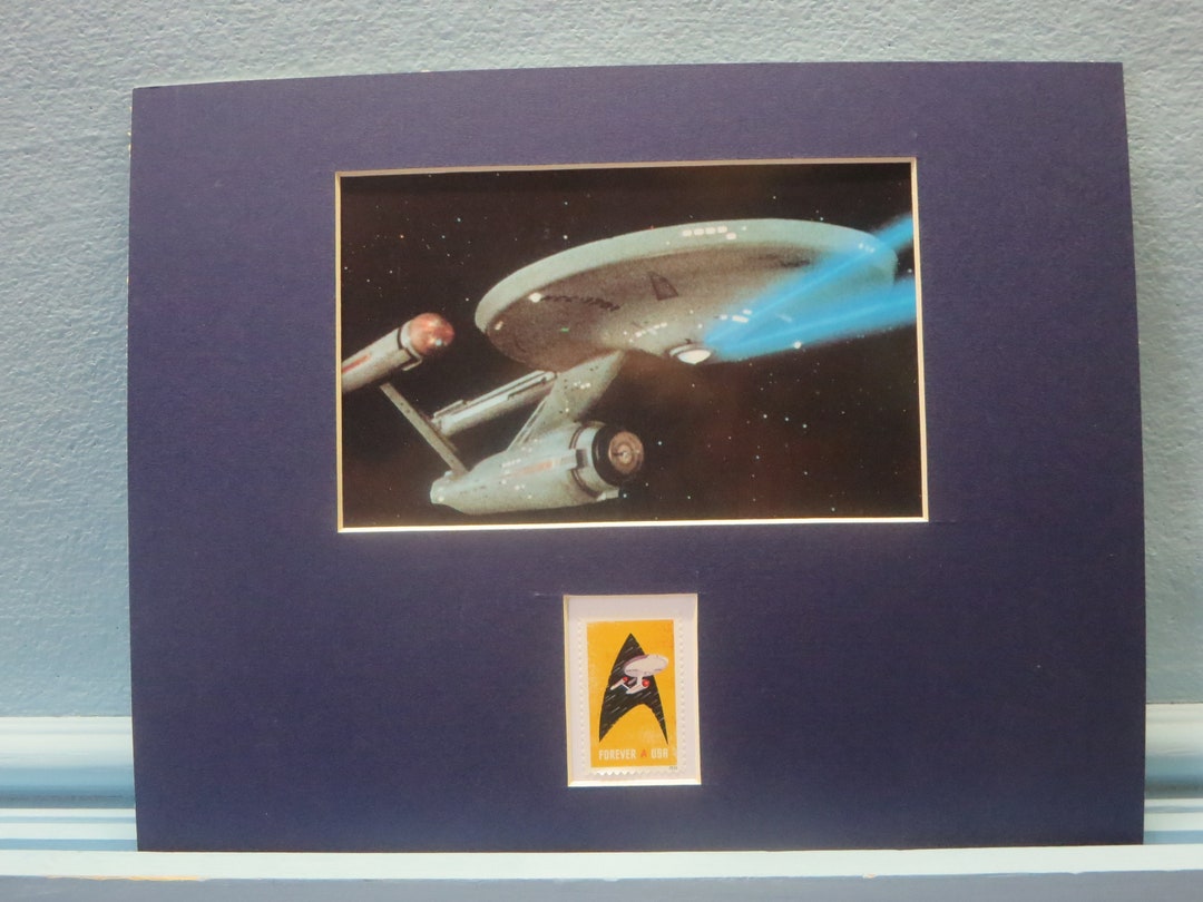 Star Trek - the Starship Enterprise Honored by Its Own Stamp - Etsy