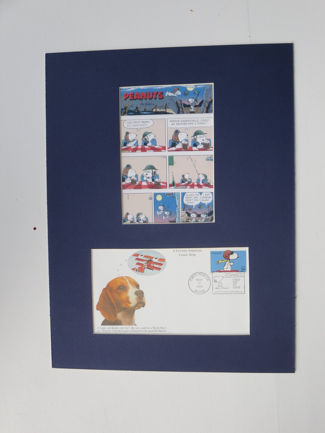 Peanuts With Snoopy as the World War I Flying Ace With Spike & First ...