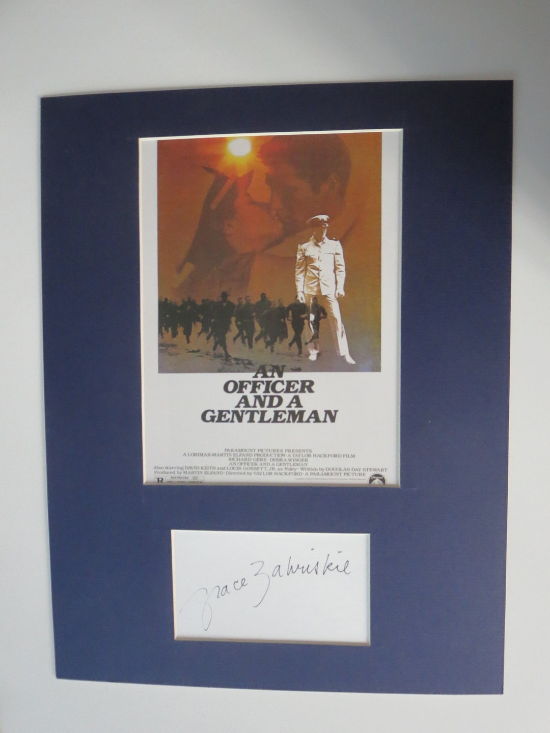 Richard Gere and Lou Gossett Jr.in "an Officer and A Gentleman" Signed ...