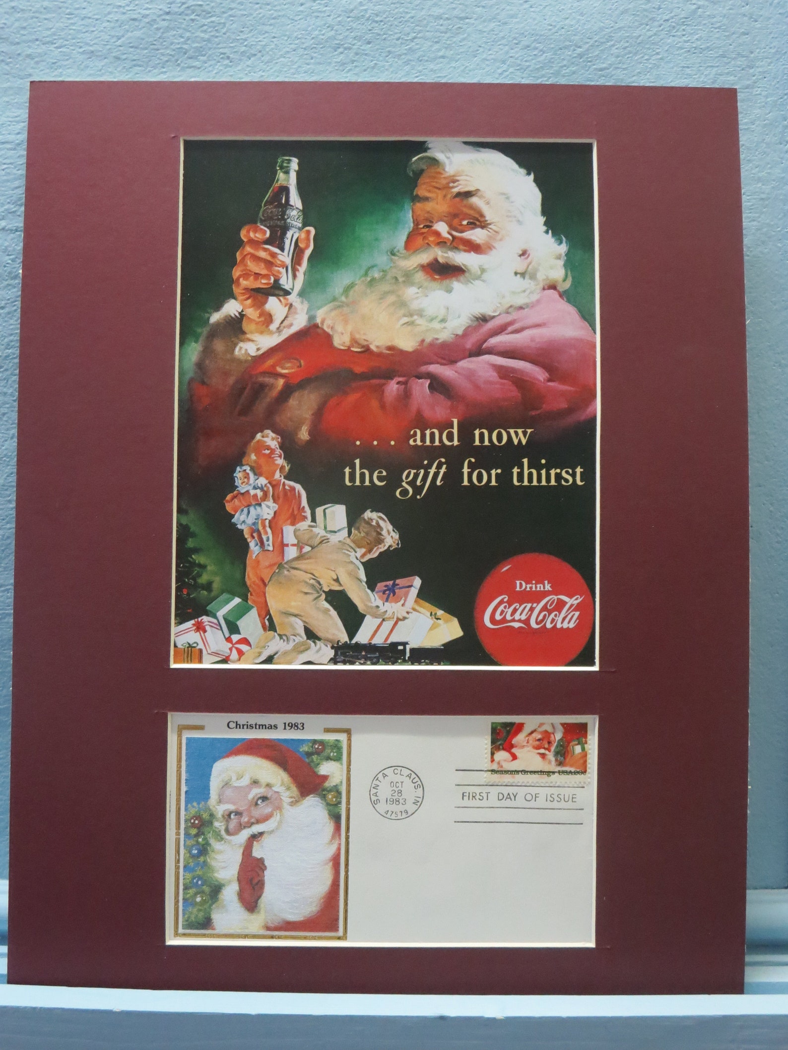 Coca Cola Ad Featuring Santa Claus & Christmas Plus Santa | Etsy