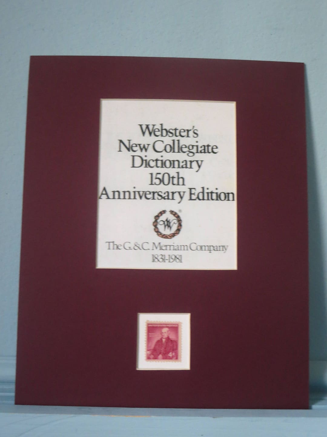 Noah Webster Compiles the Webster Dictionary Honored by His Own Stamp ...