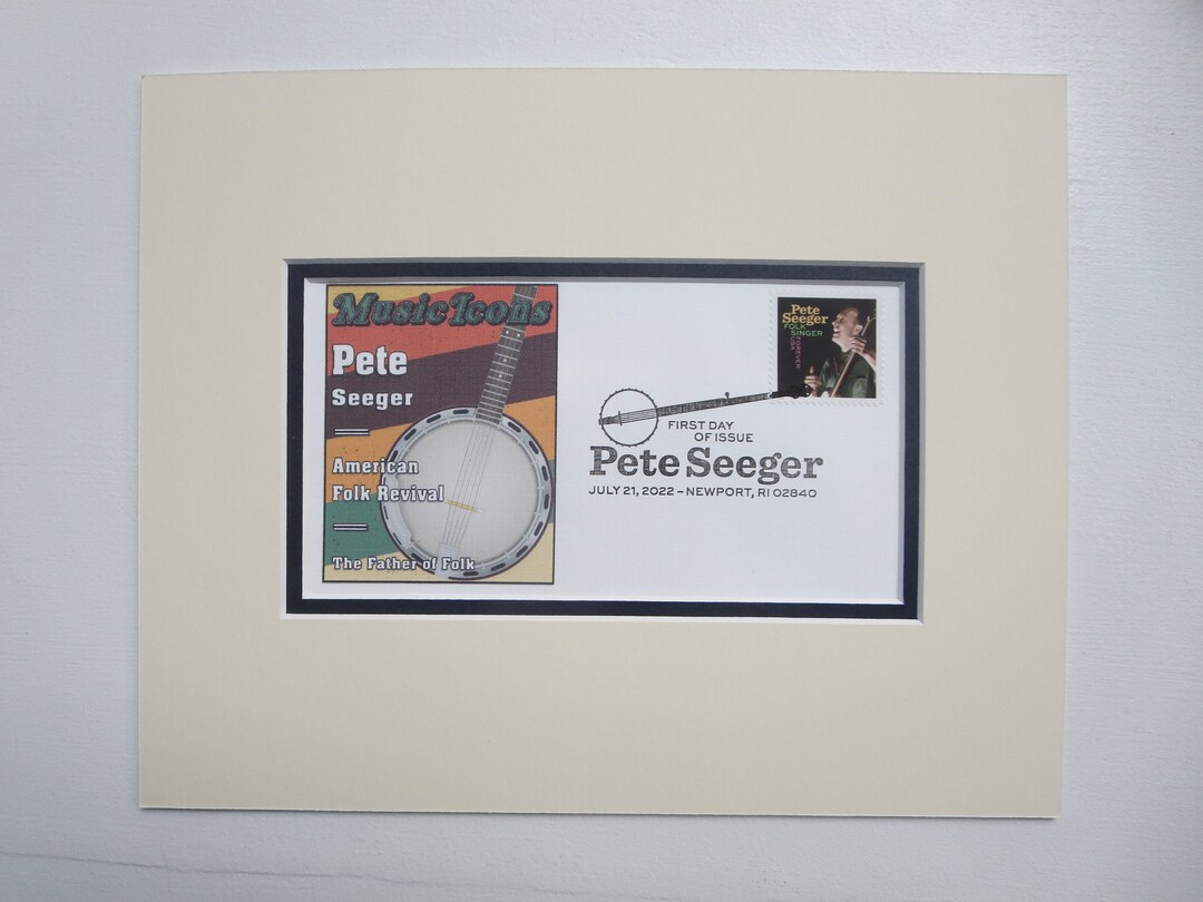 Folk Singer & Conservationist - Pete Seeger and First Day Cover of His ...