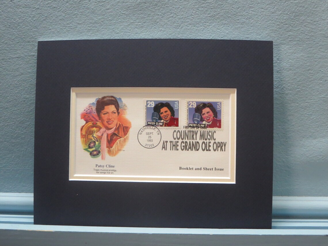 Country Western Great - Patsy Cline & First Day Cover of Her Own Stamp ...