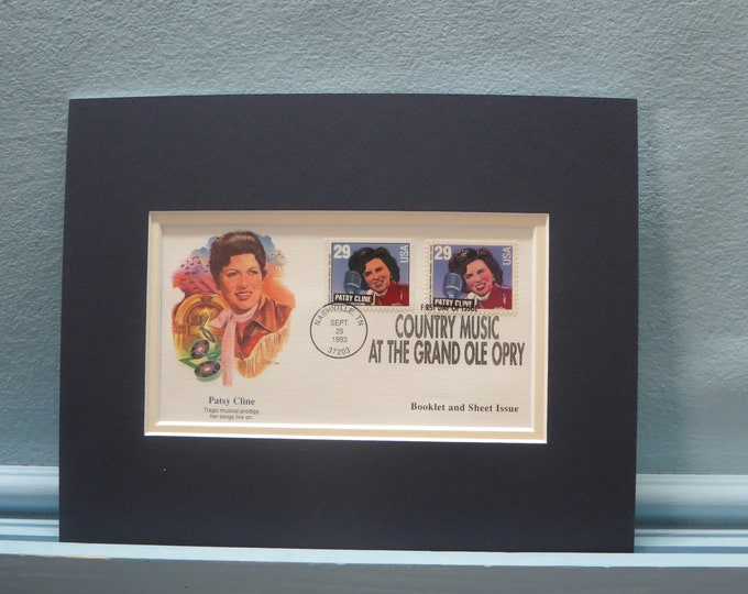 Country Western Great Patsy Cline & First Day Cover of Her Own Stamp - Etsy