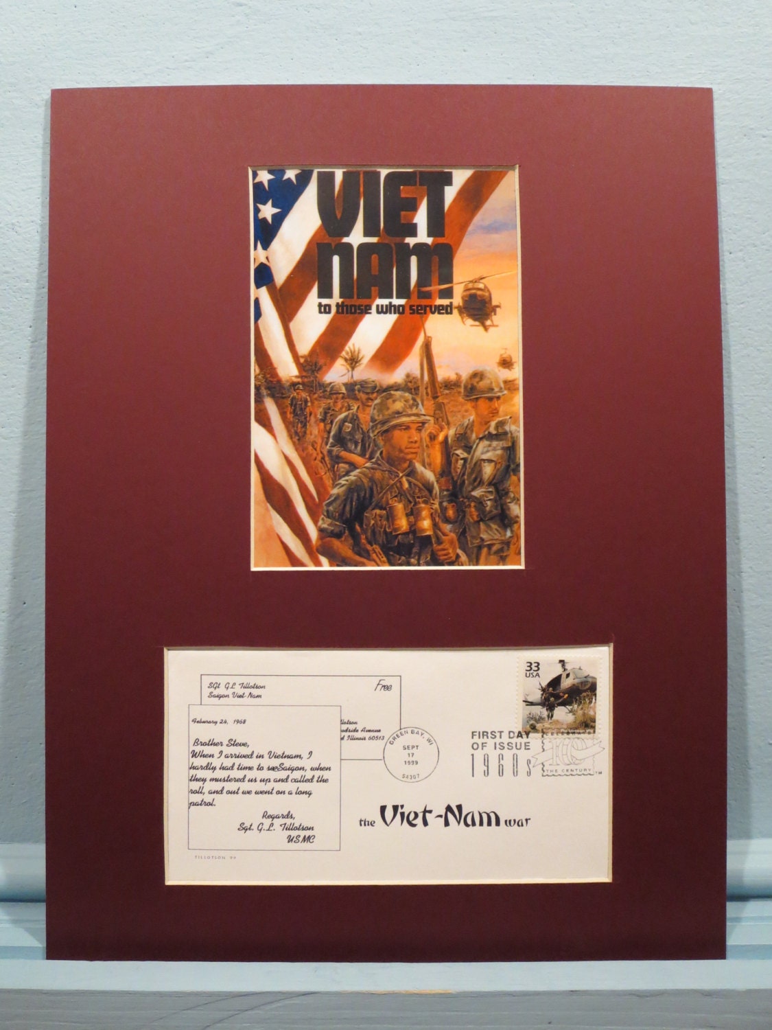 Honoring Vietnam War Veterans & First Day Cover for the - Etsy