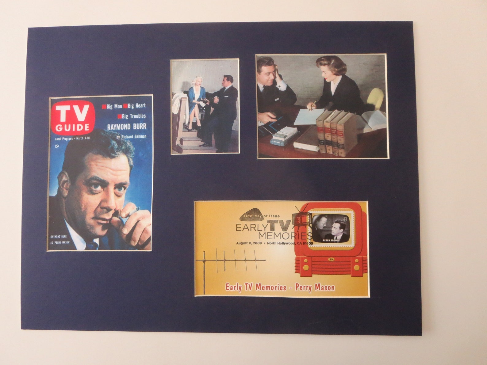 Raymond Burr in Perry Mason Plus First Day Cover of the Perry Mason ...