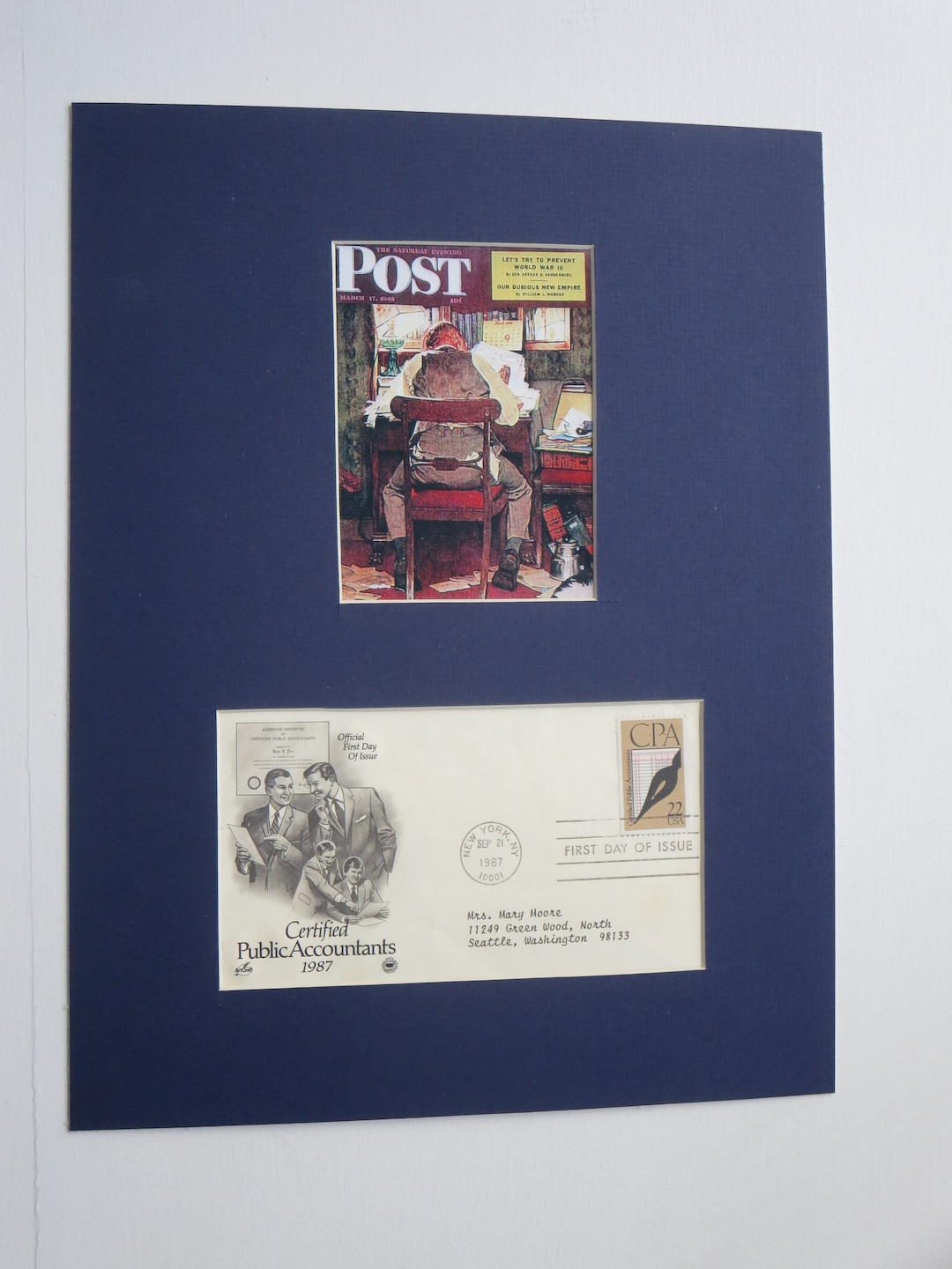 CPA - Rockwell's Picture of an Accountant at Tax Time & the First Day ...