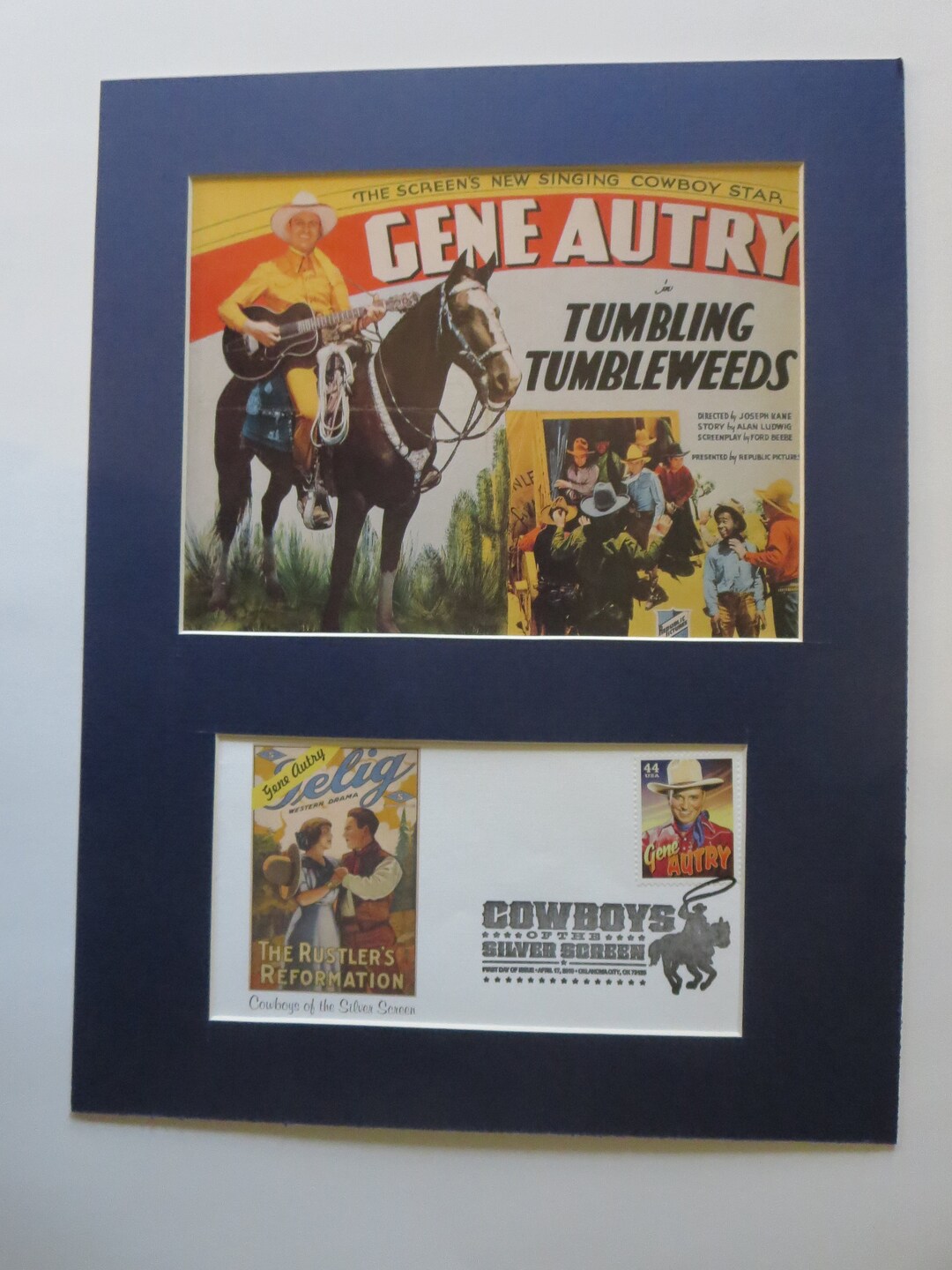 Western Movie and TV Cowboy Star Gene Autry & First Day Cover of the ...