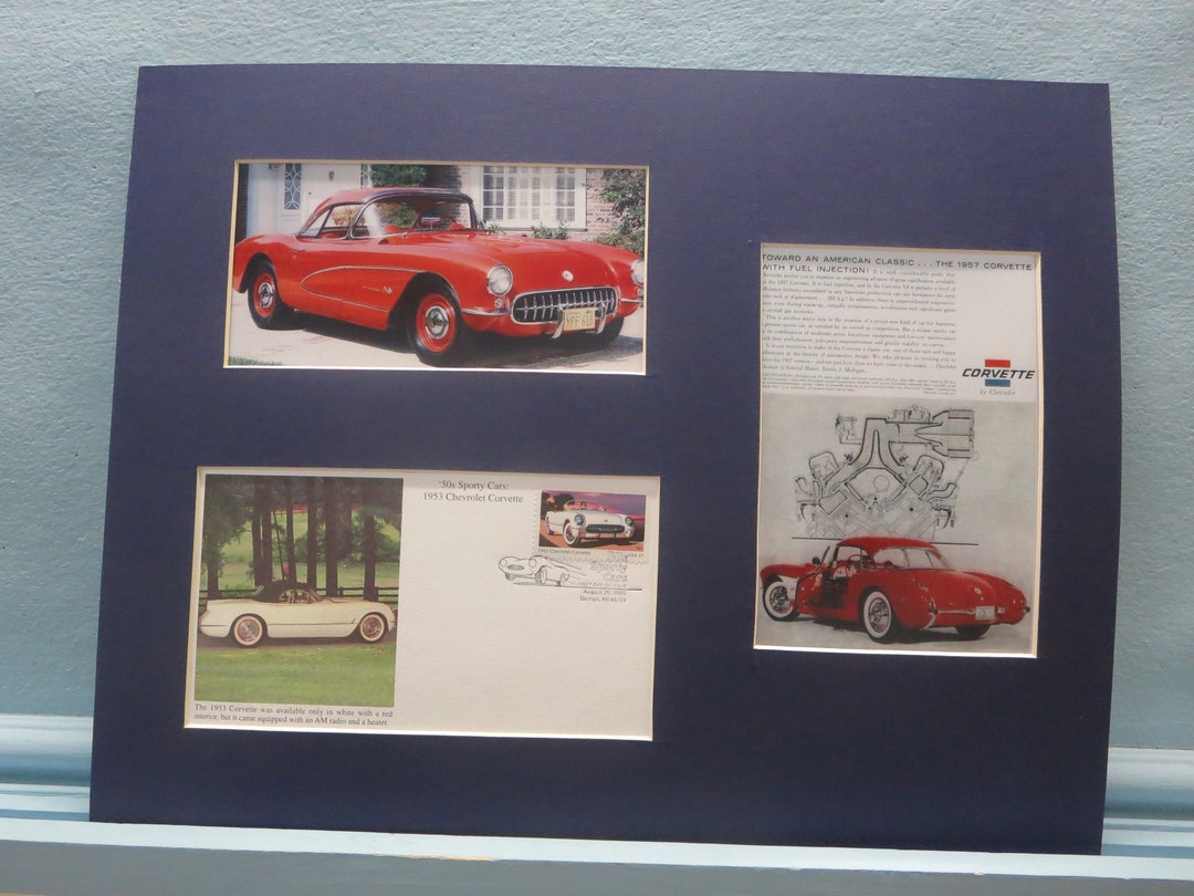 The 1957 Chevy Corvette & First Day Cover of the 1953 Chevy Corvette ...