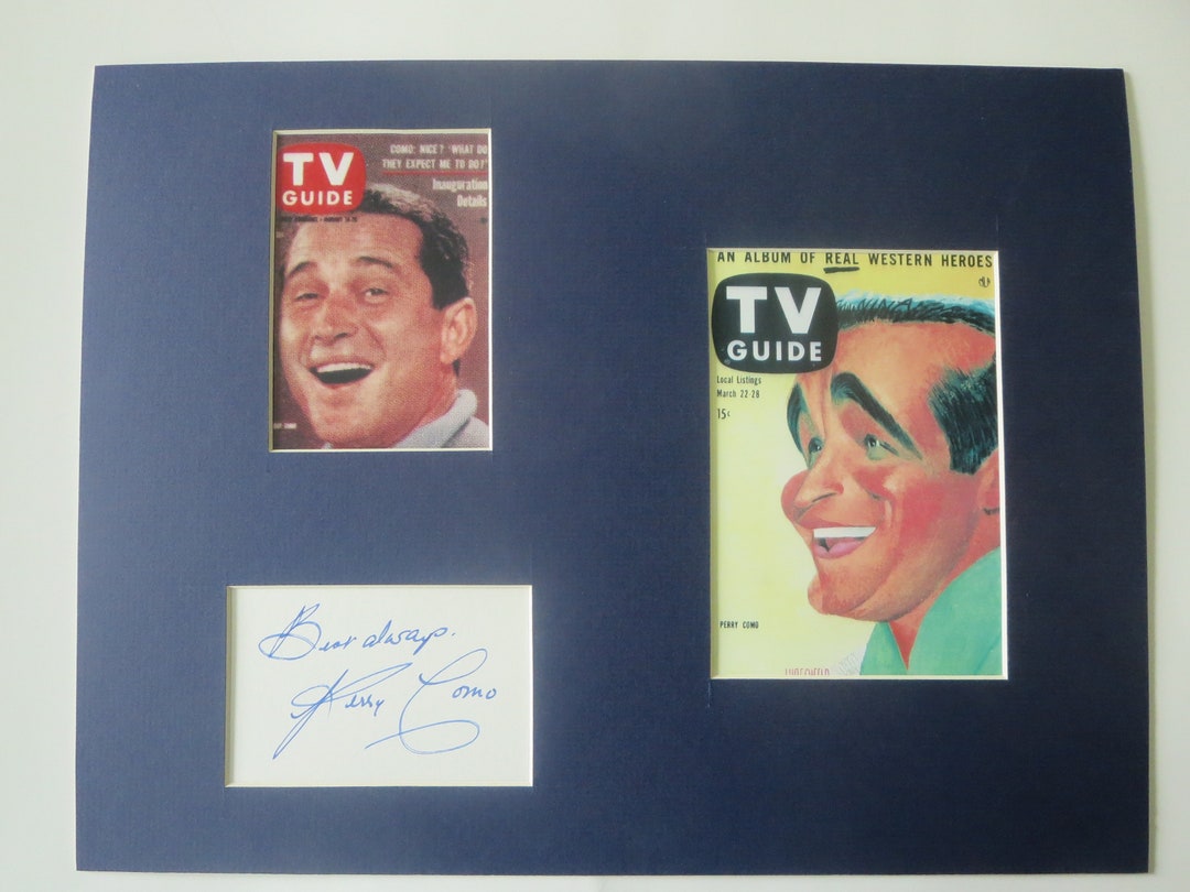 Singer and TV Star Perry Como & Perry Como Autograph - Etsy