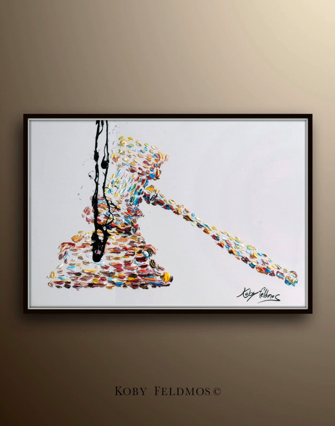 Office Painting 40 Gavel Judge Hammer, Beautiful Oil Painting for ...