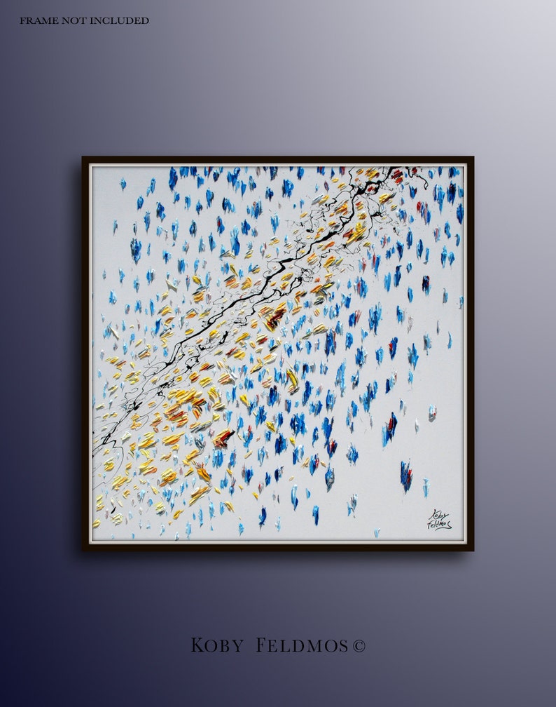 Painting 35 Lightning Abstract Painting Original Oil - Etsy