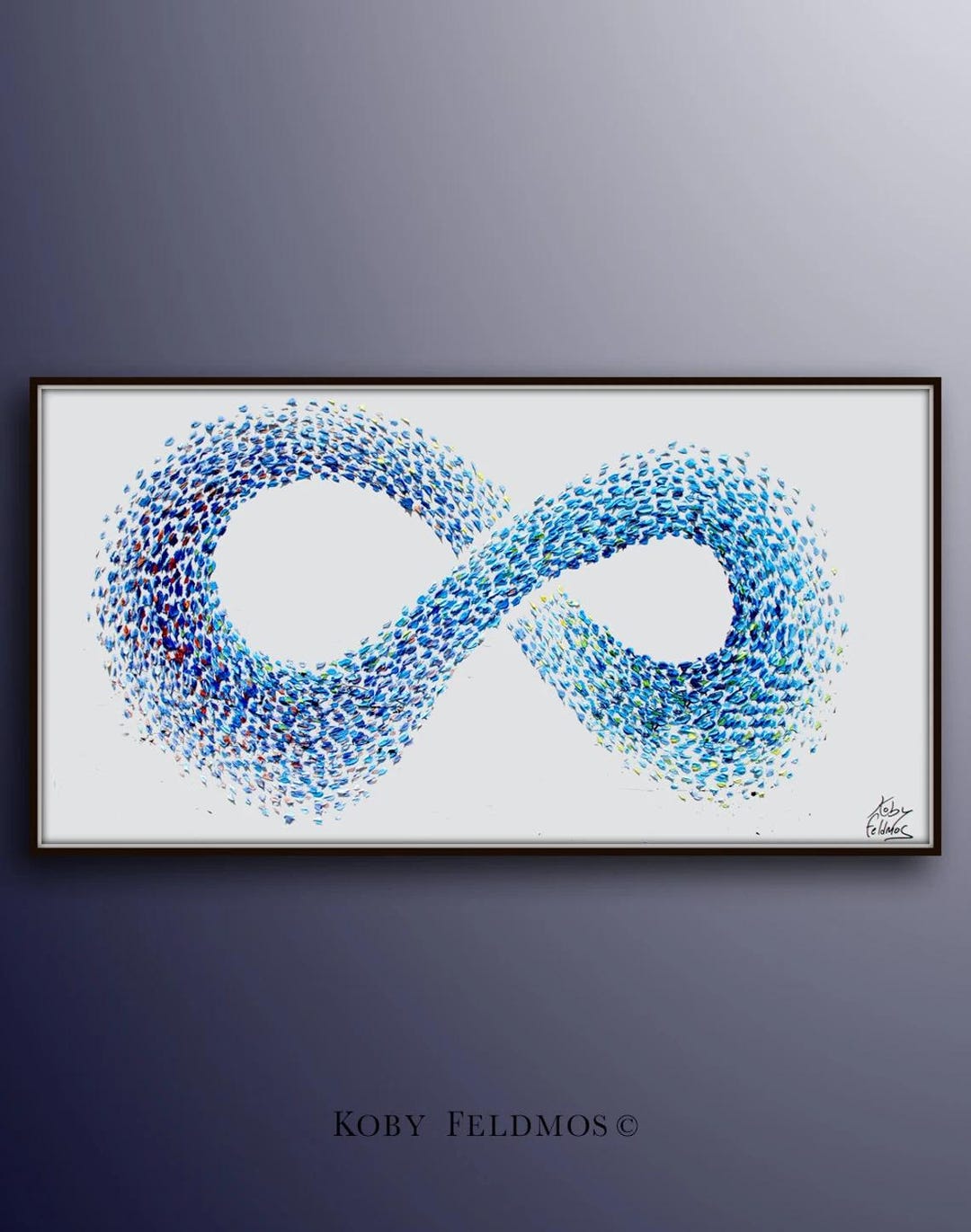 Abstract Painting 60" Infinity Symbol Original Abstract Oil Painting ...