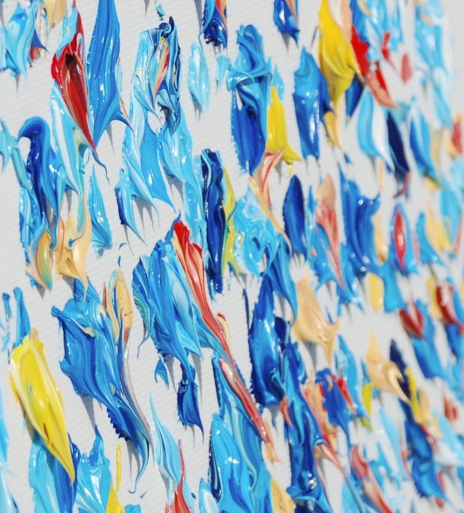Abstract Painting 72" Wave Painting Original and Hand Made Painting ...