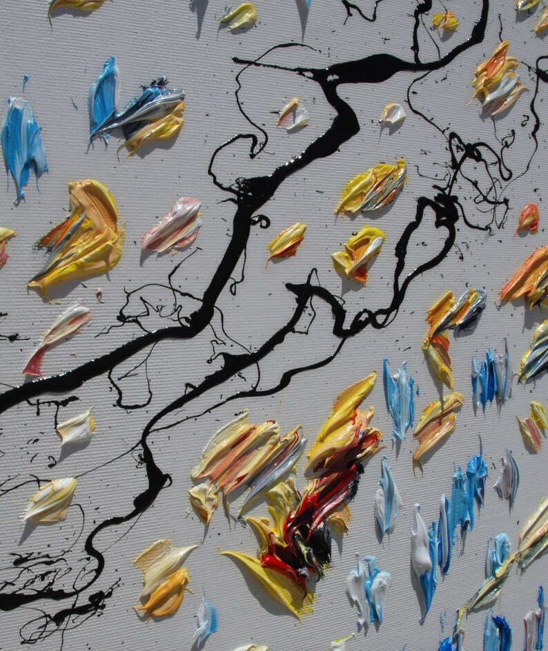 Painting 35 Lightning Abstract Painting Original Oil - Etsy