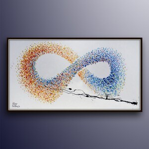 Abstract Painting 67 Infinity Symbol Feng Shui Cold - Etsy