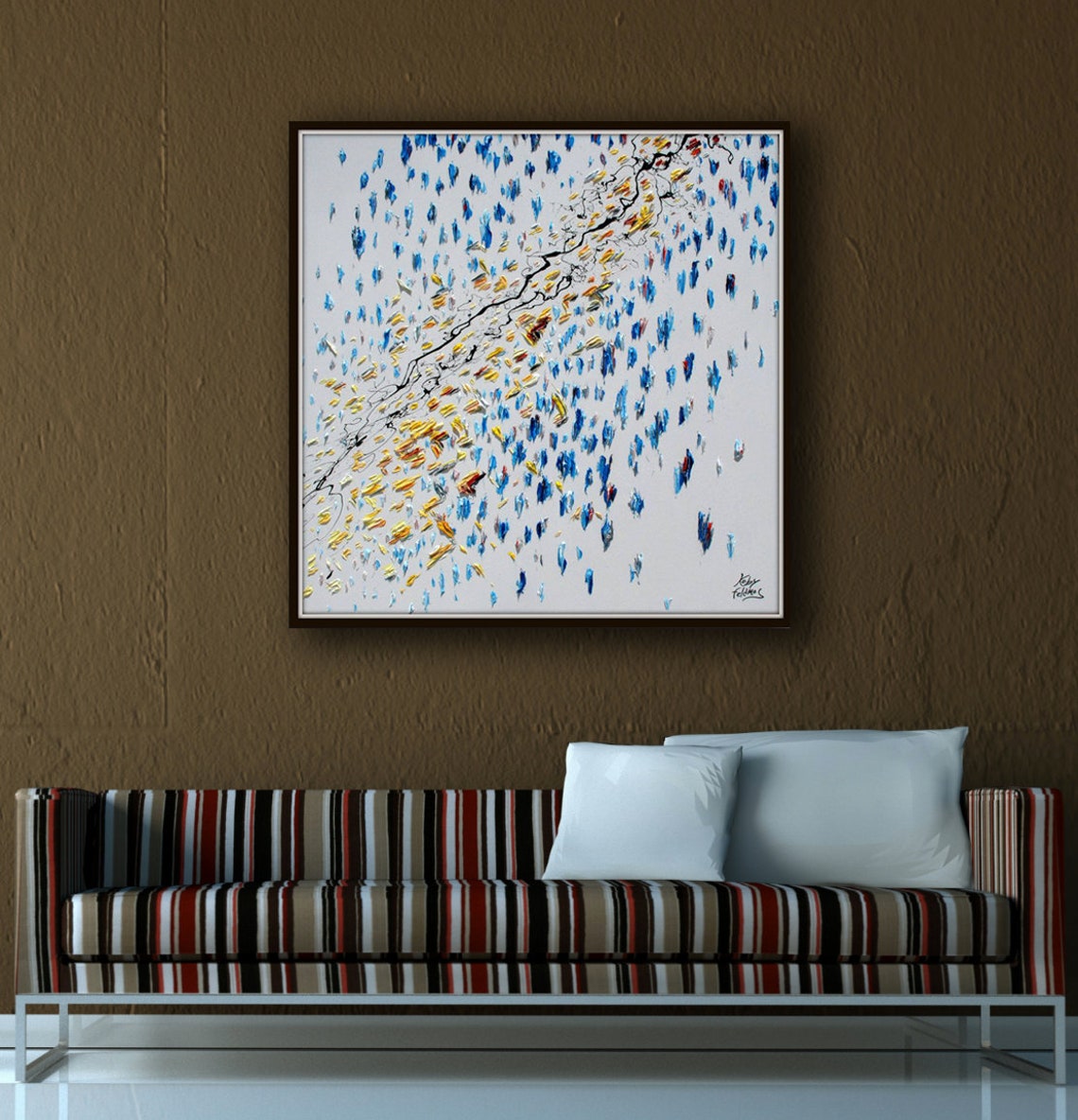 Painting 35 Lightning Abstract Painting Original Oil - Etsy